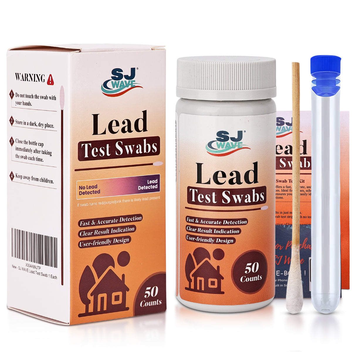 Lead Test Kit (50 Lead Test Swabs) - 30-Second Results | Easy-to-Use A ...